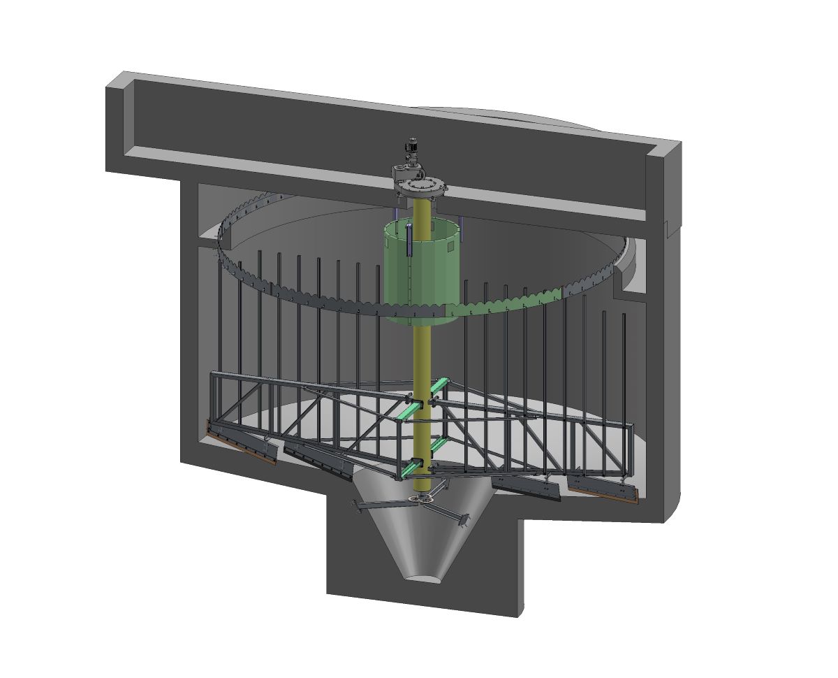 Picket Fence Thickener - Sludge Removal - Vortex Engineering
