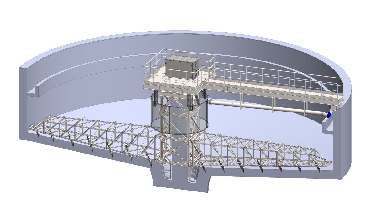 Fixed Bridge Scraper - Clarification Equipment - Vortex Engineering