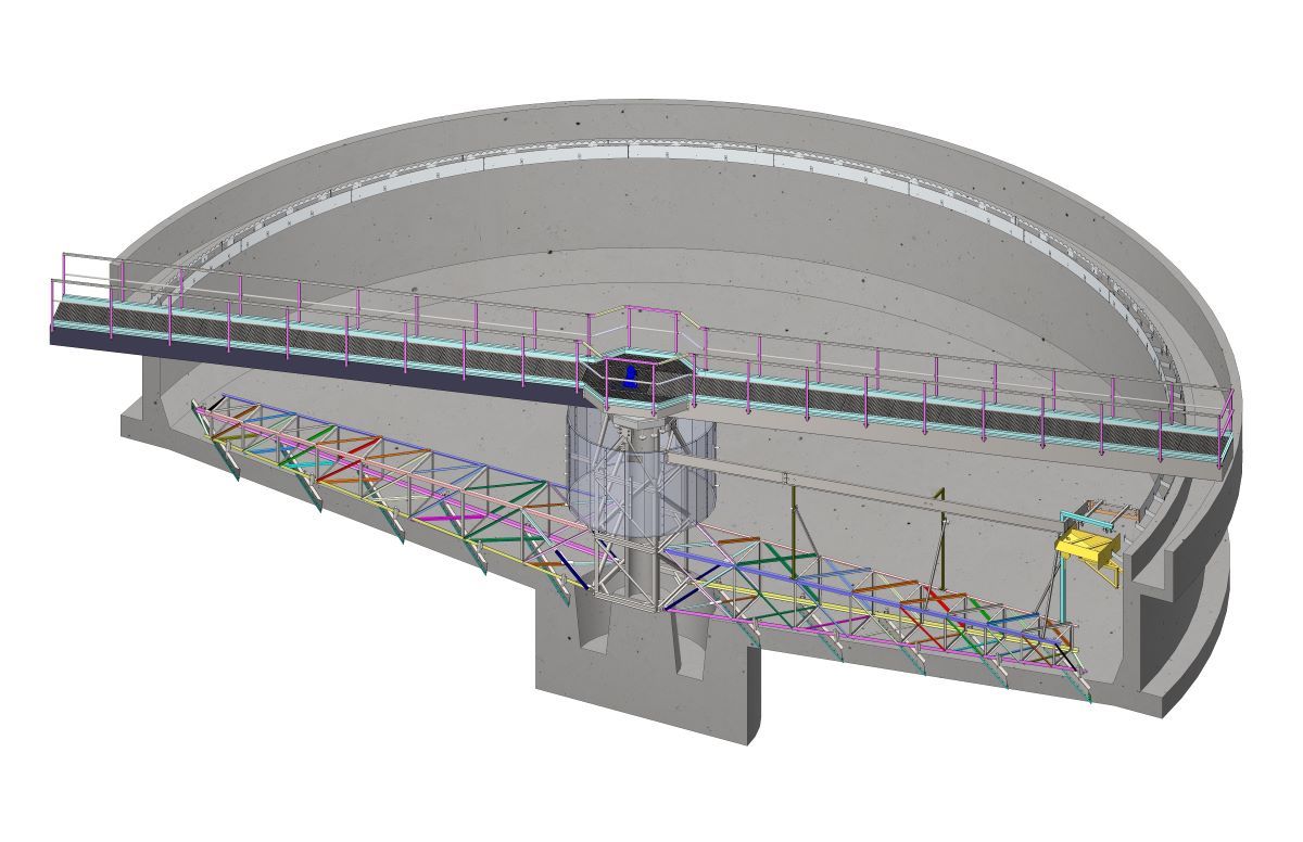 Fixed Bridge Scraper - Clarification Equipment - Vortex Engineering
