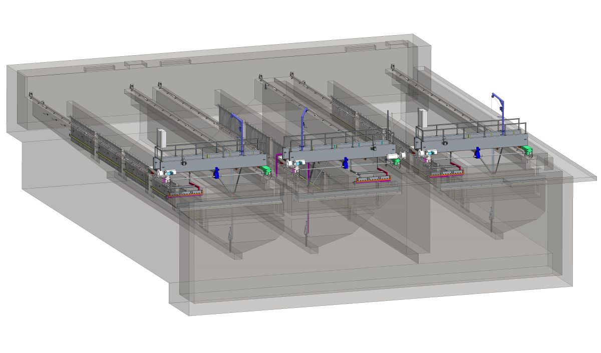 Grit & Grease Bridge Scraper - Grit Removal Equipment - Vortex Engineering