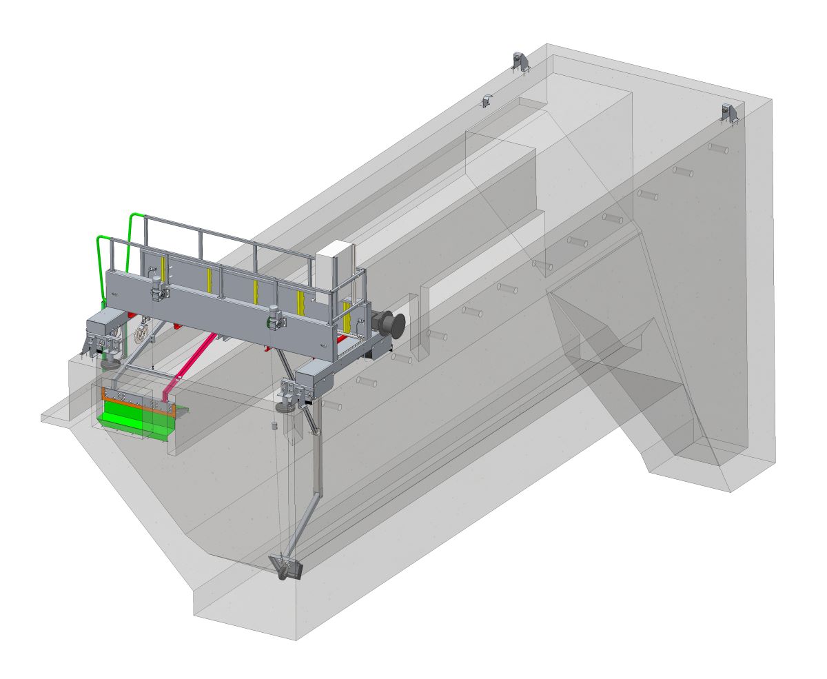Grit & Grease Bridge Scraper - Grit Removal Equipment - Vortex Engineering