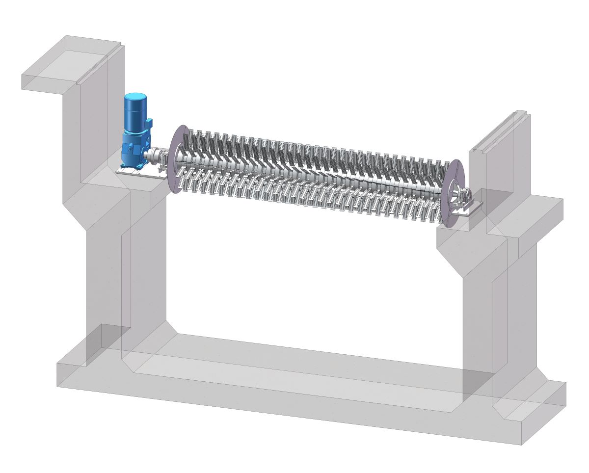 Horizontal Shaft Aerator - Biological Treatment - Vortex Engineering