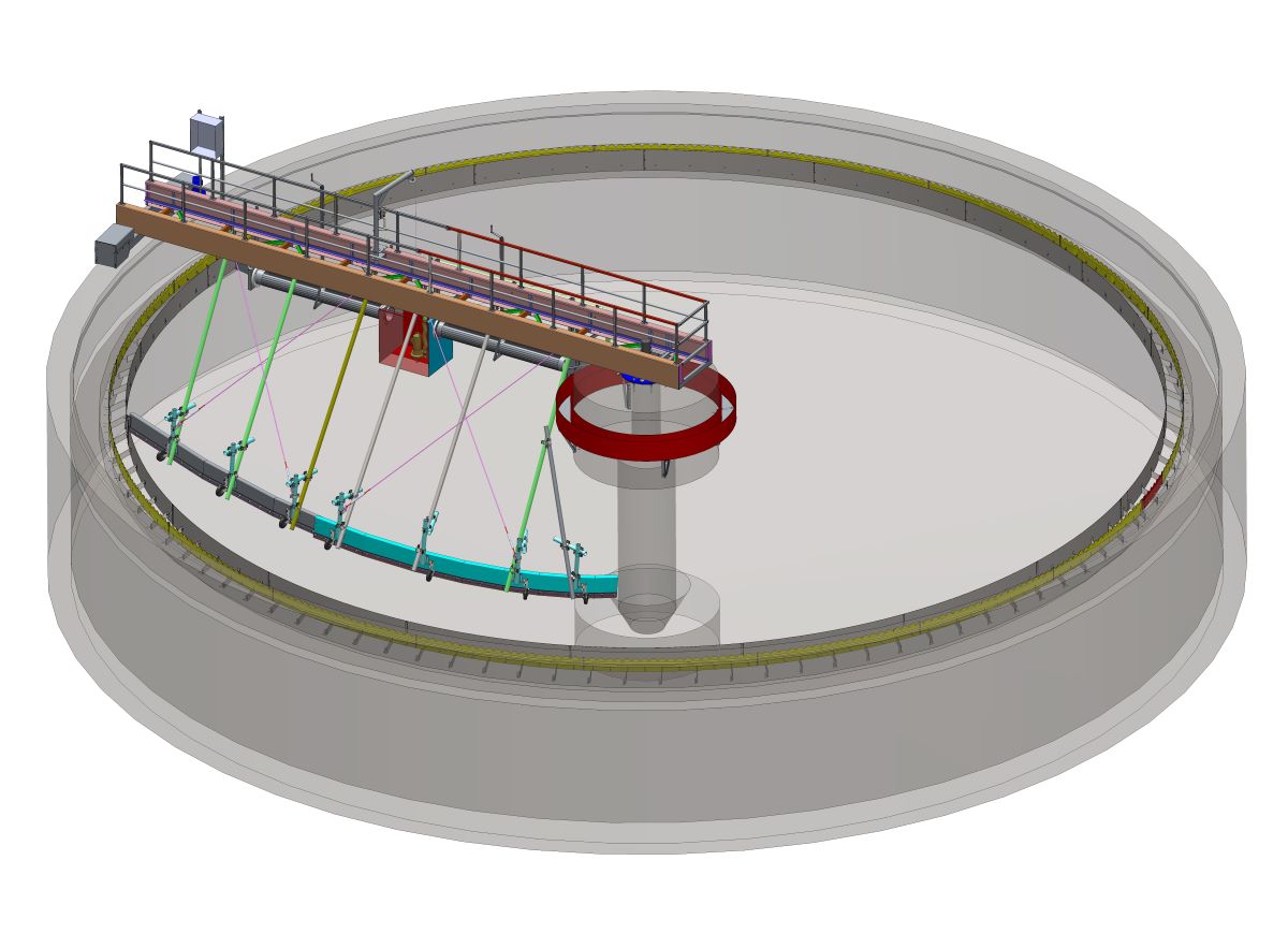 Rotating Bridge Scraper - Clarification Equipment - Vortex Engineering
