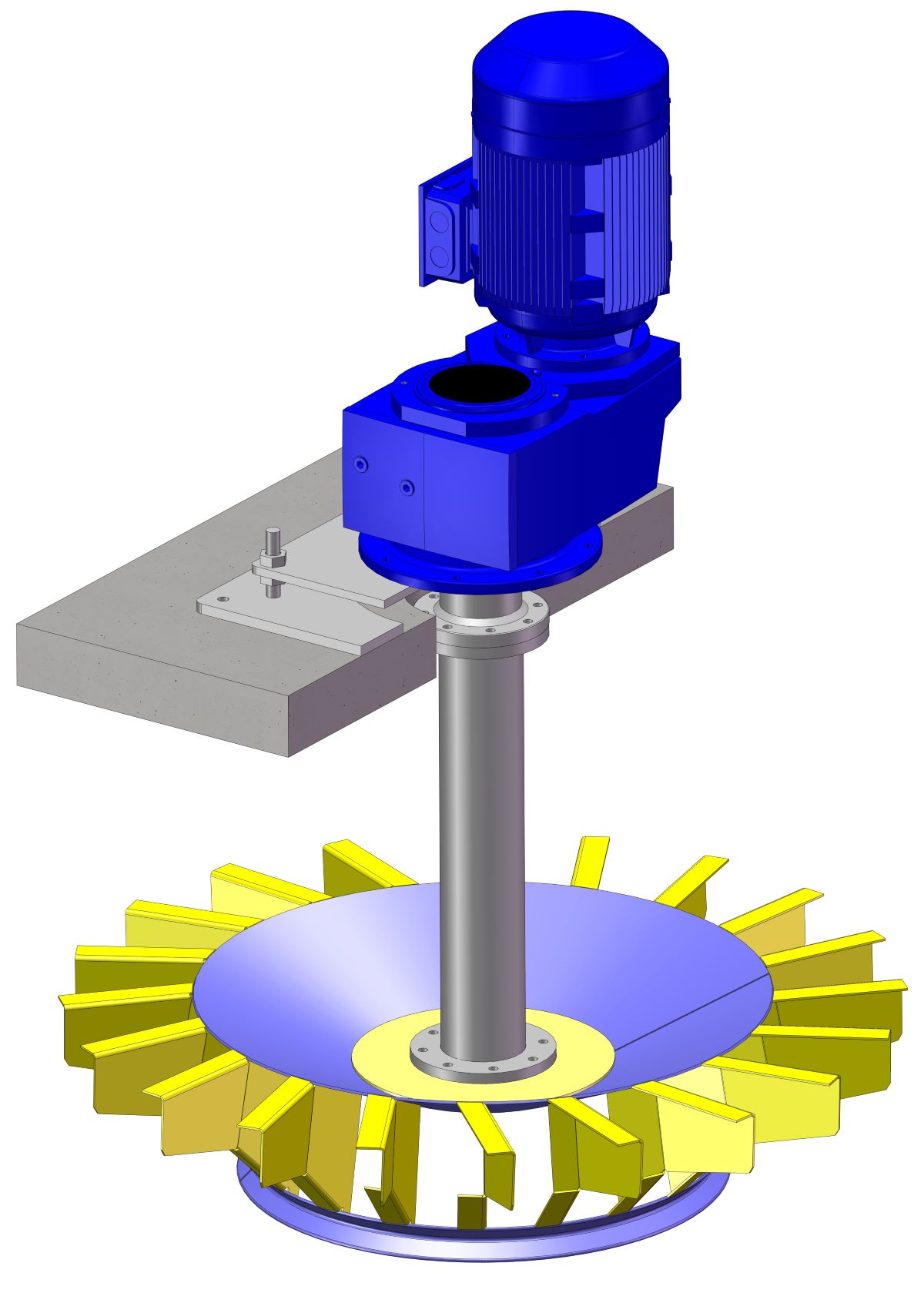 Vertical Shaft Aerator - Biological Treatment - Vortex Engineering